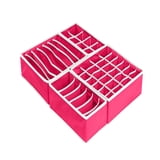 4PCS Washable Grids Wardrobe Clothes Organizer Jeans Compartment ...