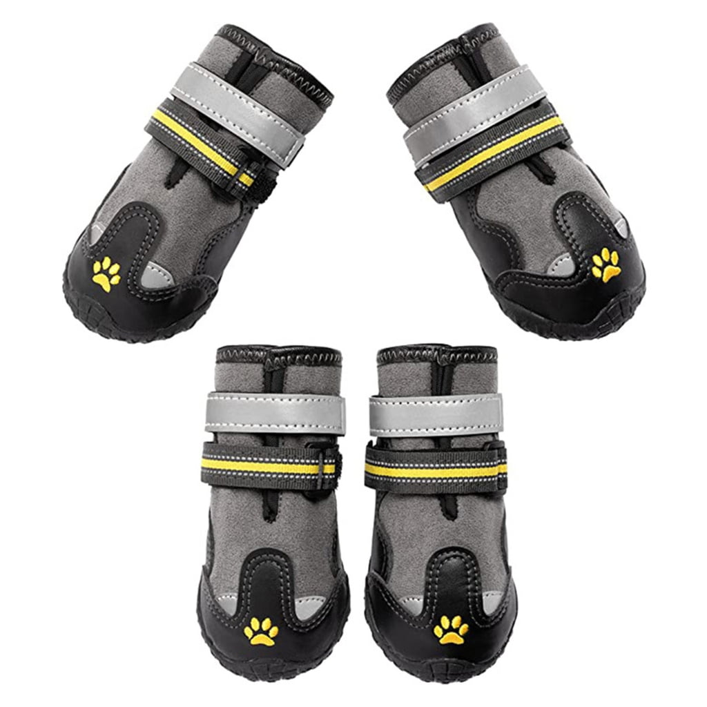 4PCS Water Pet Shoes NonSlip Dog Footwear Boot For Small to Large ...