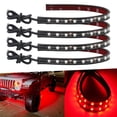 4PCS Waterproof 5050 LED Strip Lights for Vehicle Interior Exterior ...