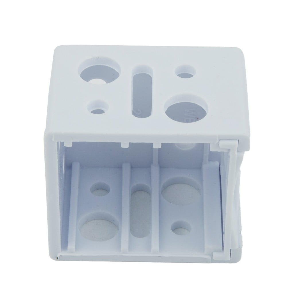 4PCS White Blind Brackets Low Profile Box Mounting Bracket Head Track ...