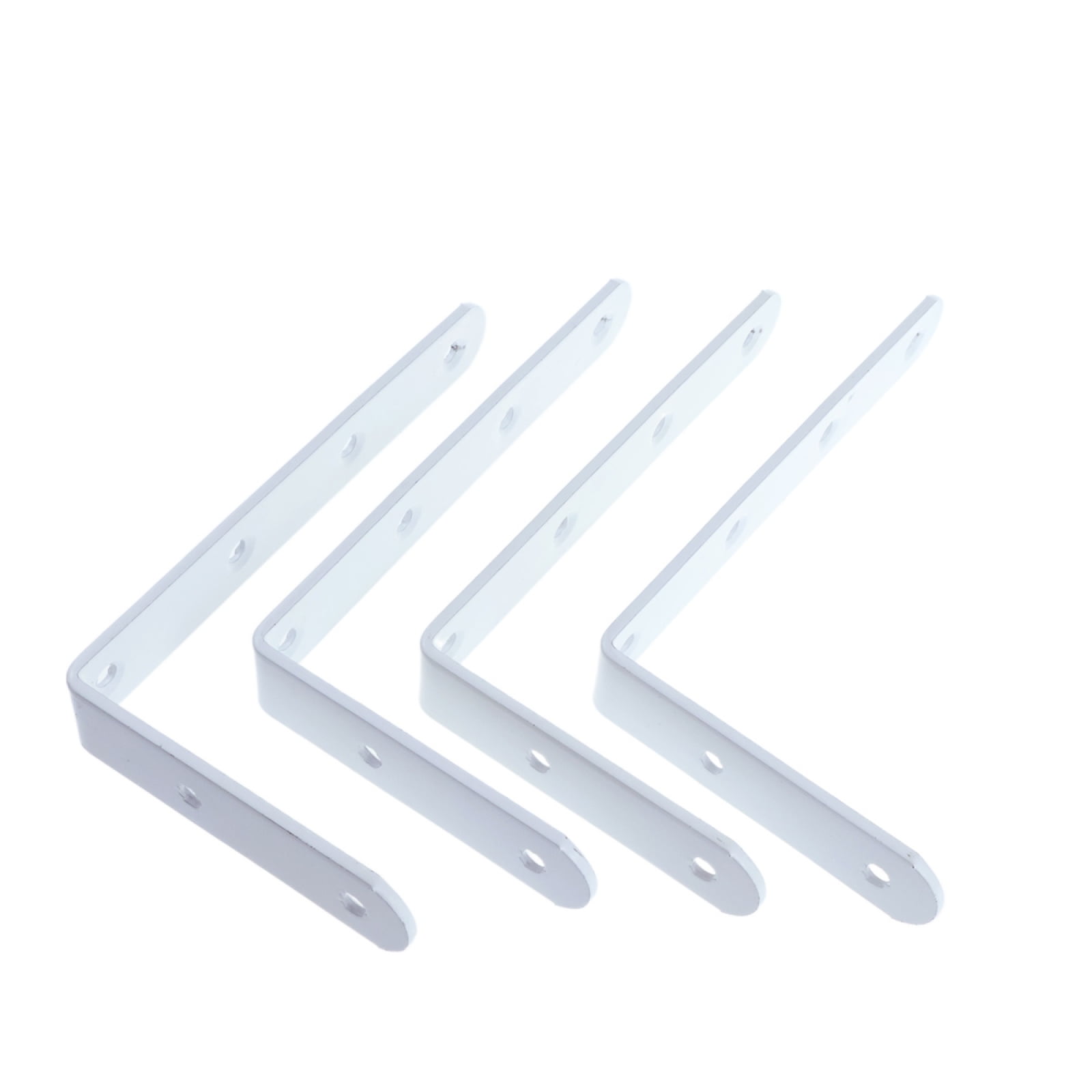 4PCS White Shelf Brackets 125mm,L Shape Right Angle Bracket,Shelf ...