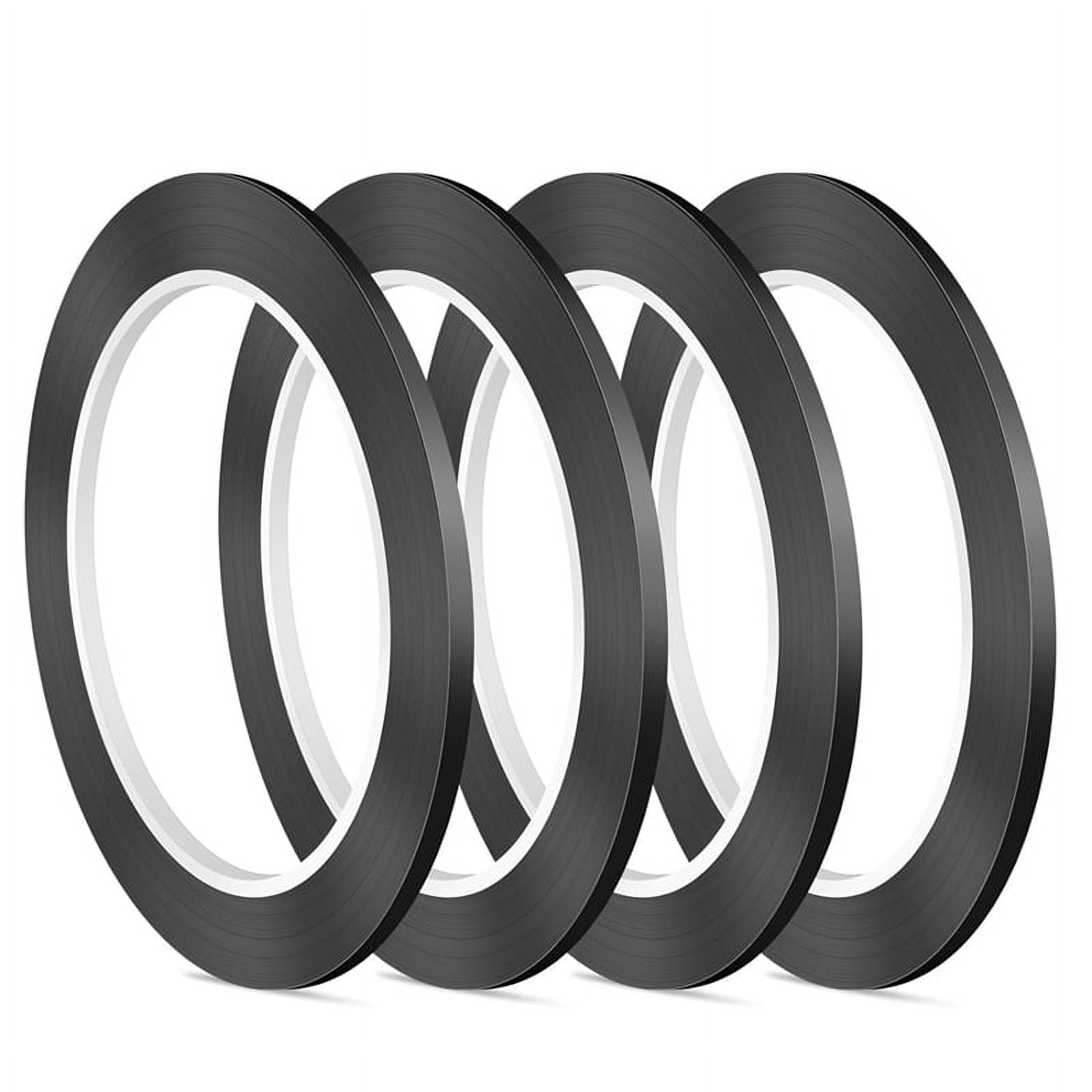 4PCS Whiteboard Tape, Black Pinstripe 3 mm Width Pin Striping for ...