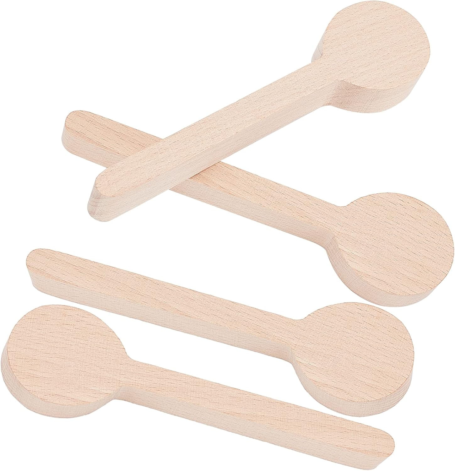4PCS Wood Carving Spoon Blank Kit - Basswood Wood Spoons for Craft ...