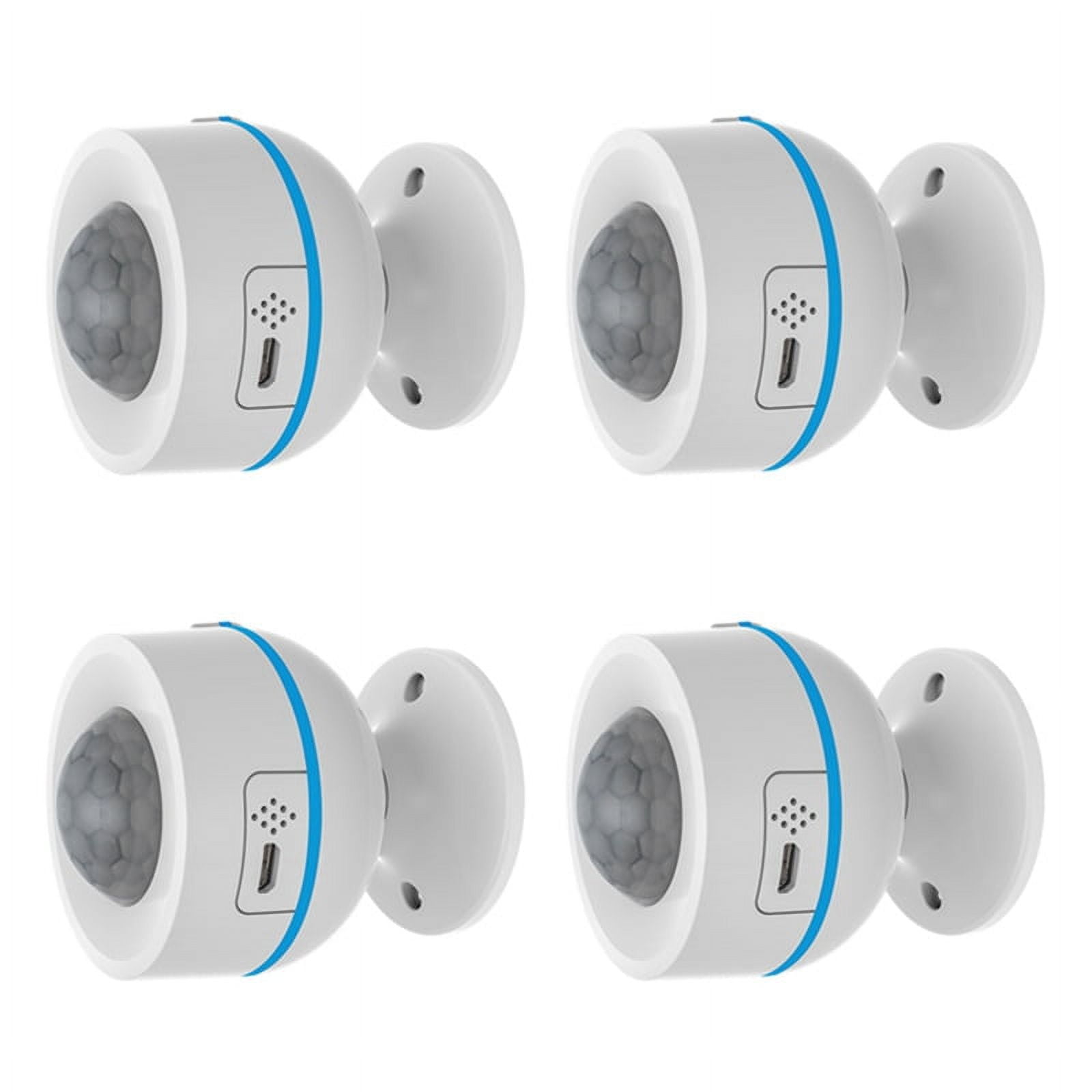 4PCS Z-Wave 700 PIR Motion Detector with Temperature Humidity Light ...