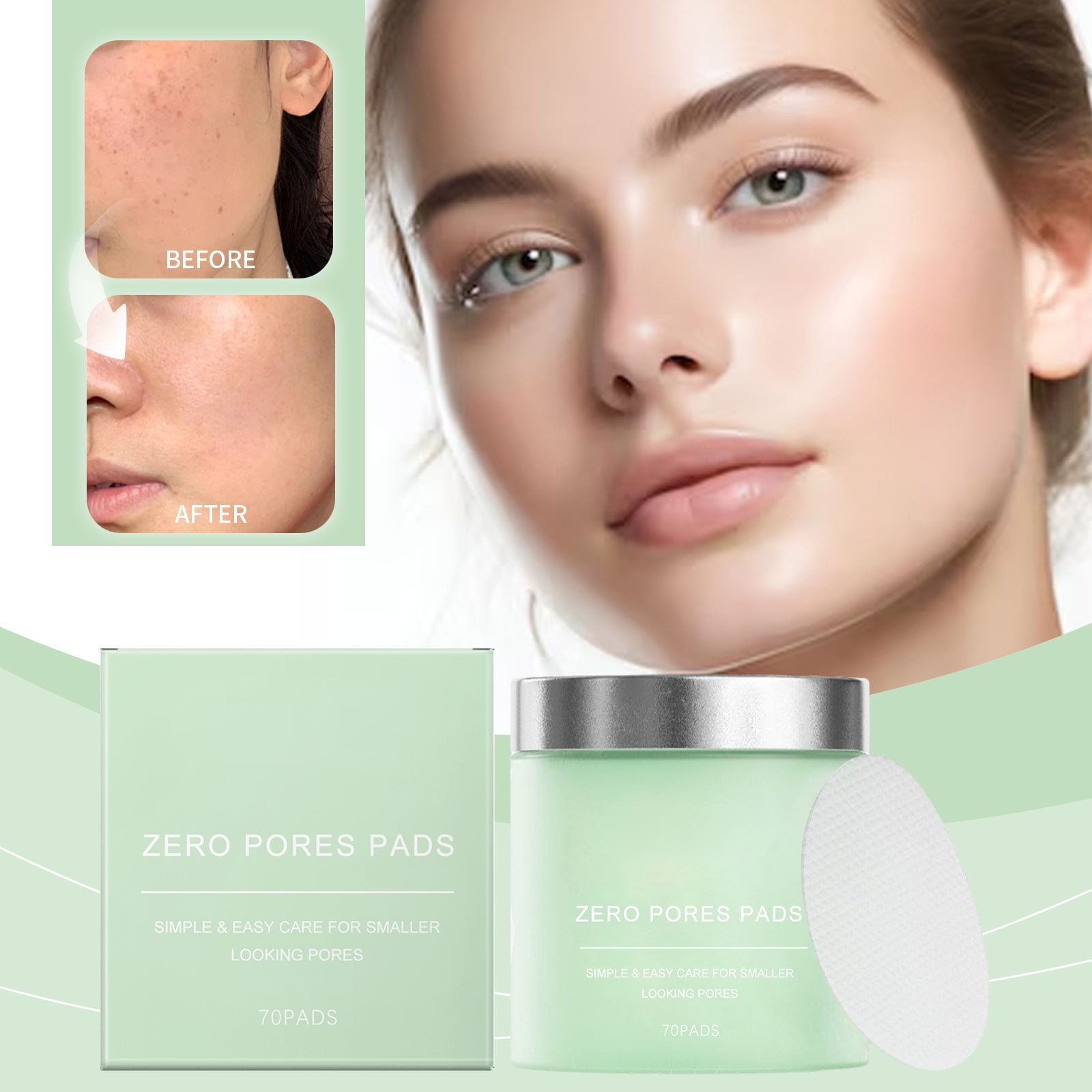 4PCS Zero Pore Pads – Deep Cleansing & Pore Minimizing – Reduces Excess ...