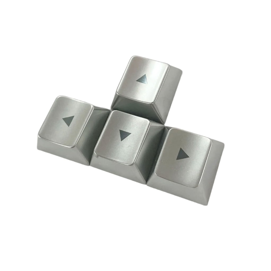 4PCS Zinc Alloy Metal Keycaps Light Etched for Mechanical Keyboards ...