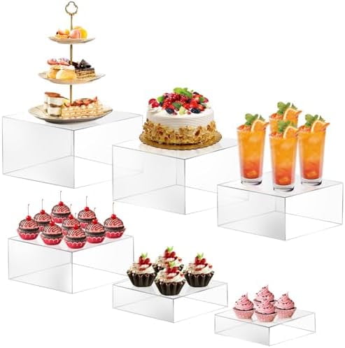 4PCSBuffet Risers, Food Risers for Buffet Table, buffet risers and ...