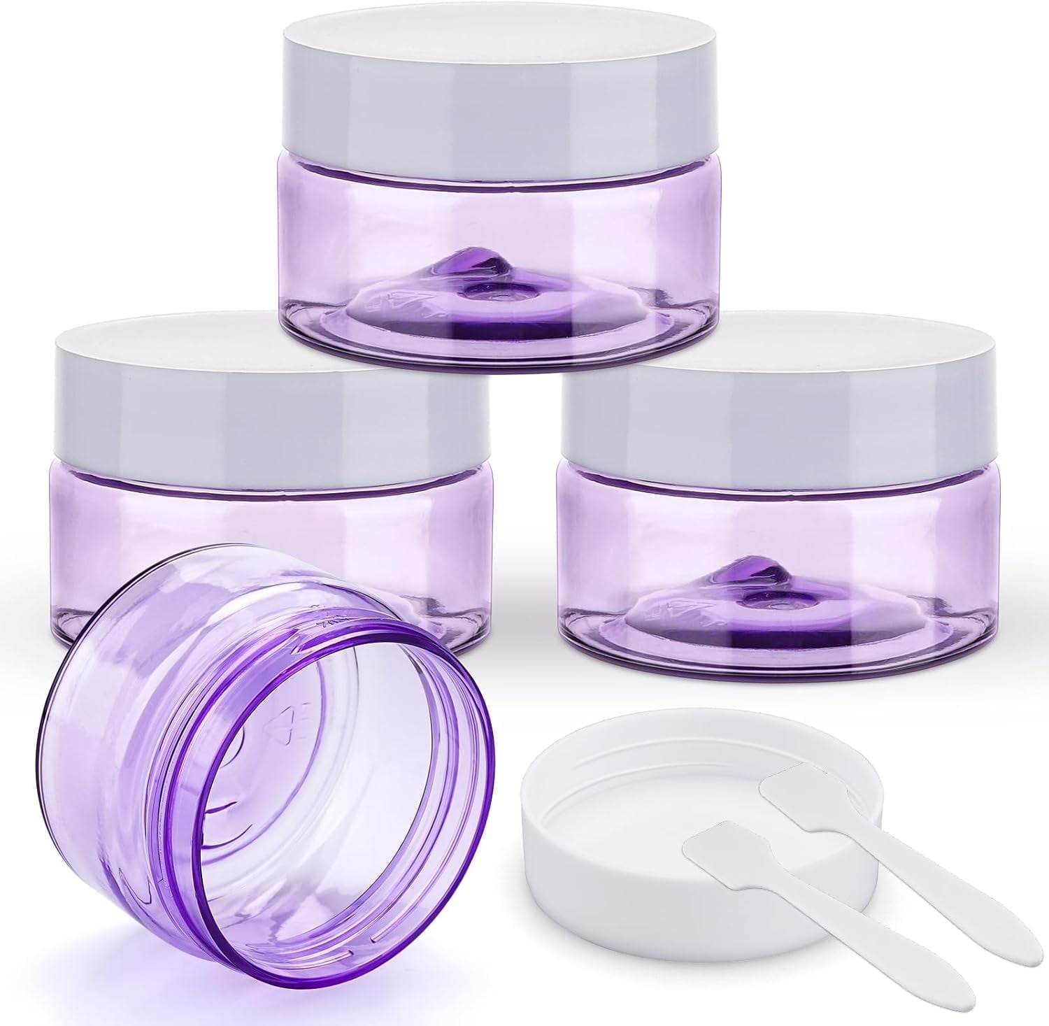 4PCs 1oz Travel Cosmetic Jars,Cosmetic Lotion Containers with Lids ...