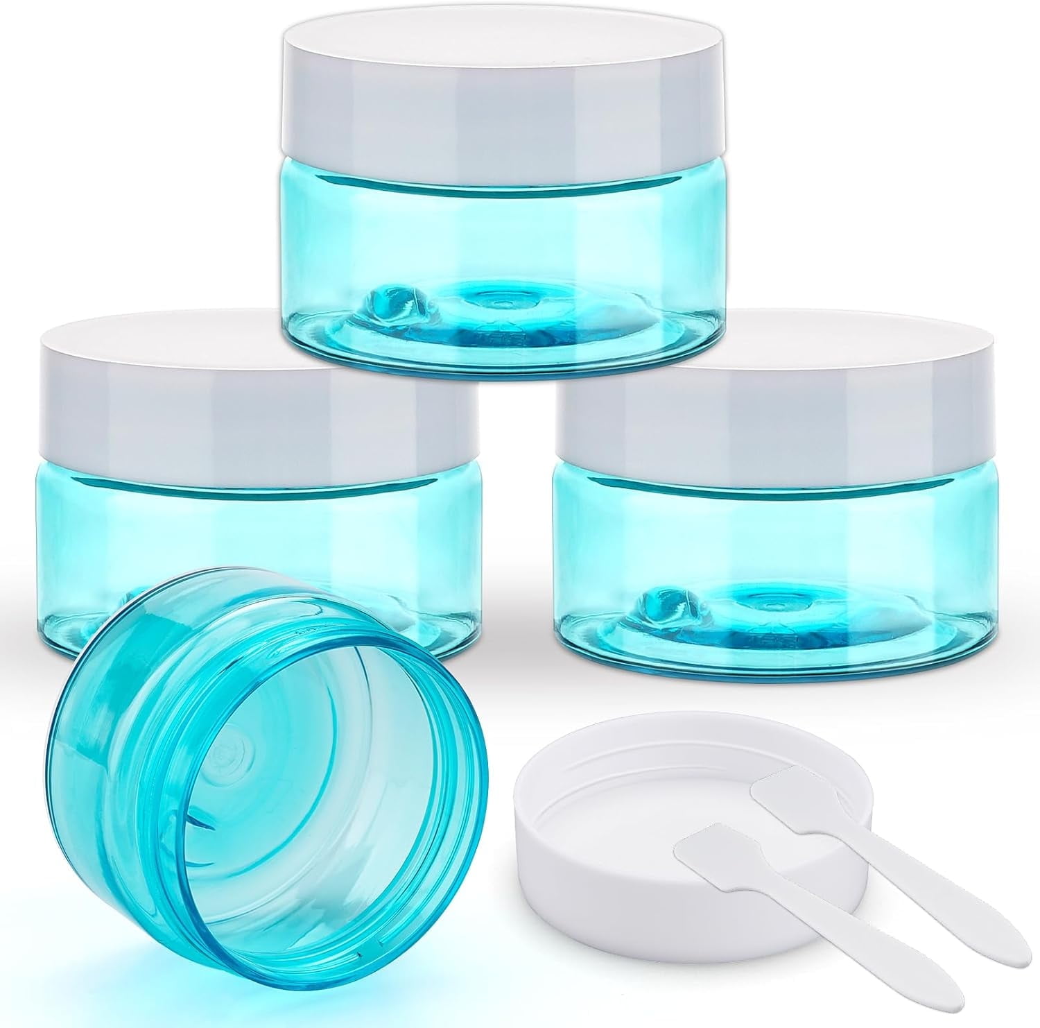 4PCs 1oz travel jar container, facial cream jar, refillable cosmetic ...