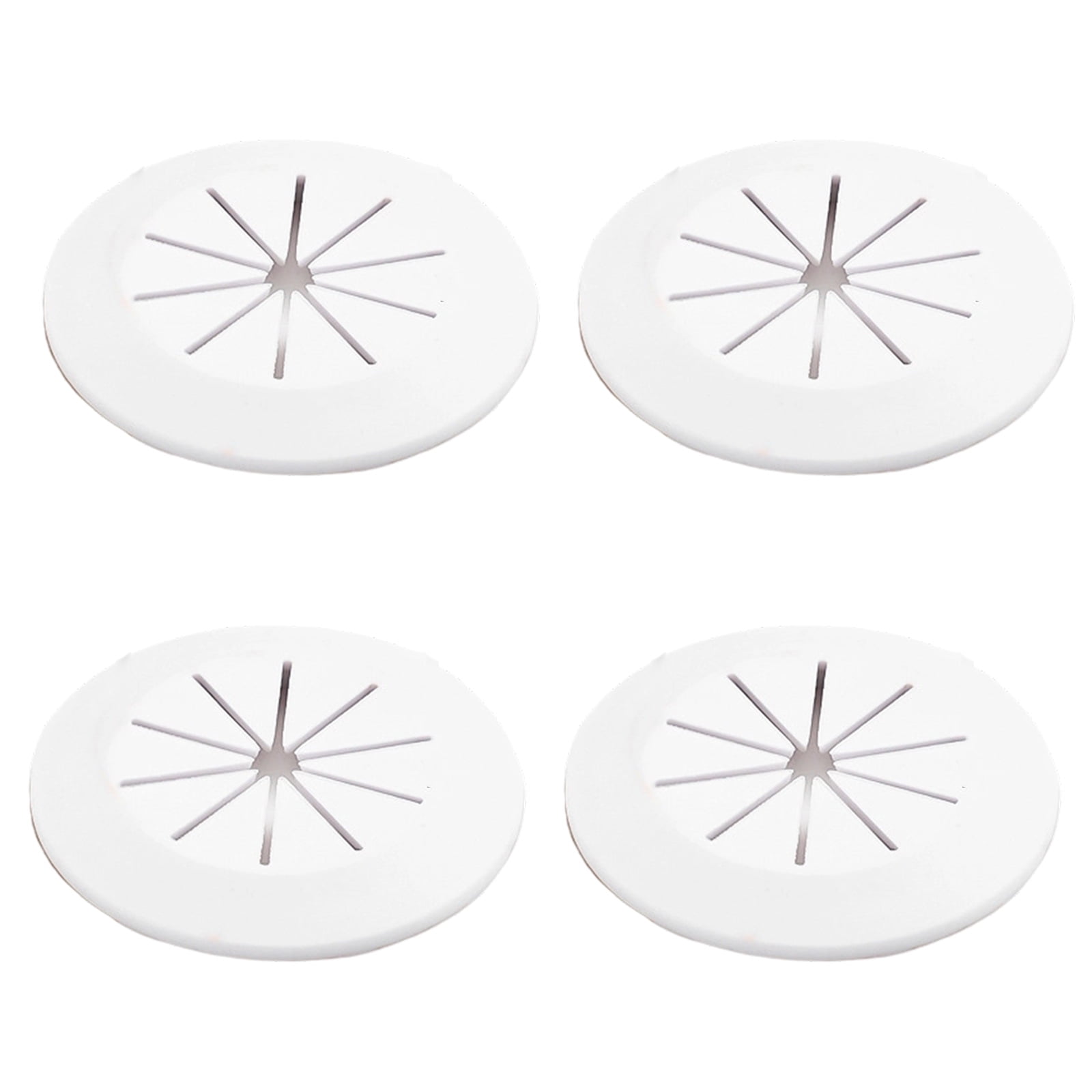 4PCs Adhesive PVC Cord Organizers, 55mm Cable Hole Covers for Desk ...