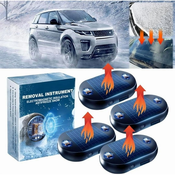 4PCs Cordless Electromagnetic Wave Anti Freezing and Snow Removal ...