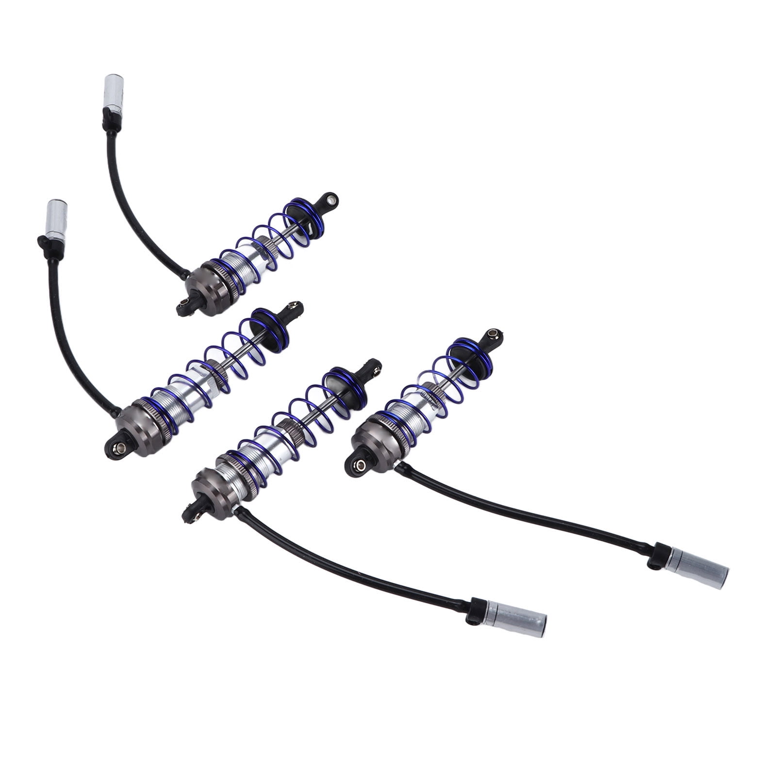 4PCs Front & Rear Adjustable Damper, High Strength, Titanium Color ...