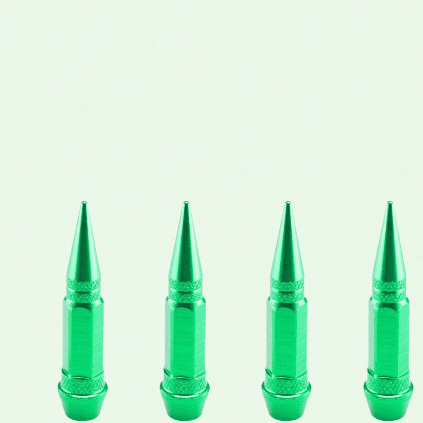 4PCs Green Spike Tire Valve Stem Caps, Metal Thread Wheel Tires TVC28 ...