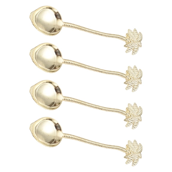 4PCs Kitchen Spoons For Dessert Serving Melal Metal Service ...