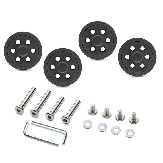 4PCs Practical Suitcase Wheels Replacement Set High Strength Plastic ...