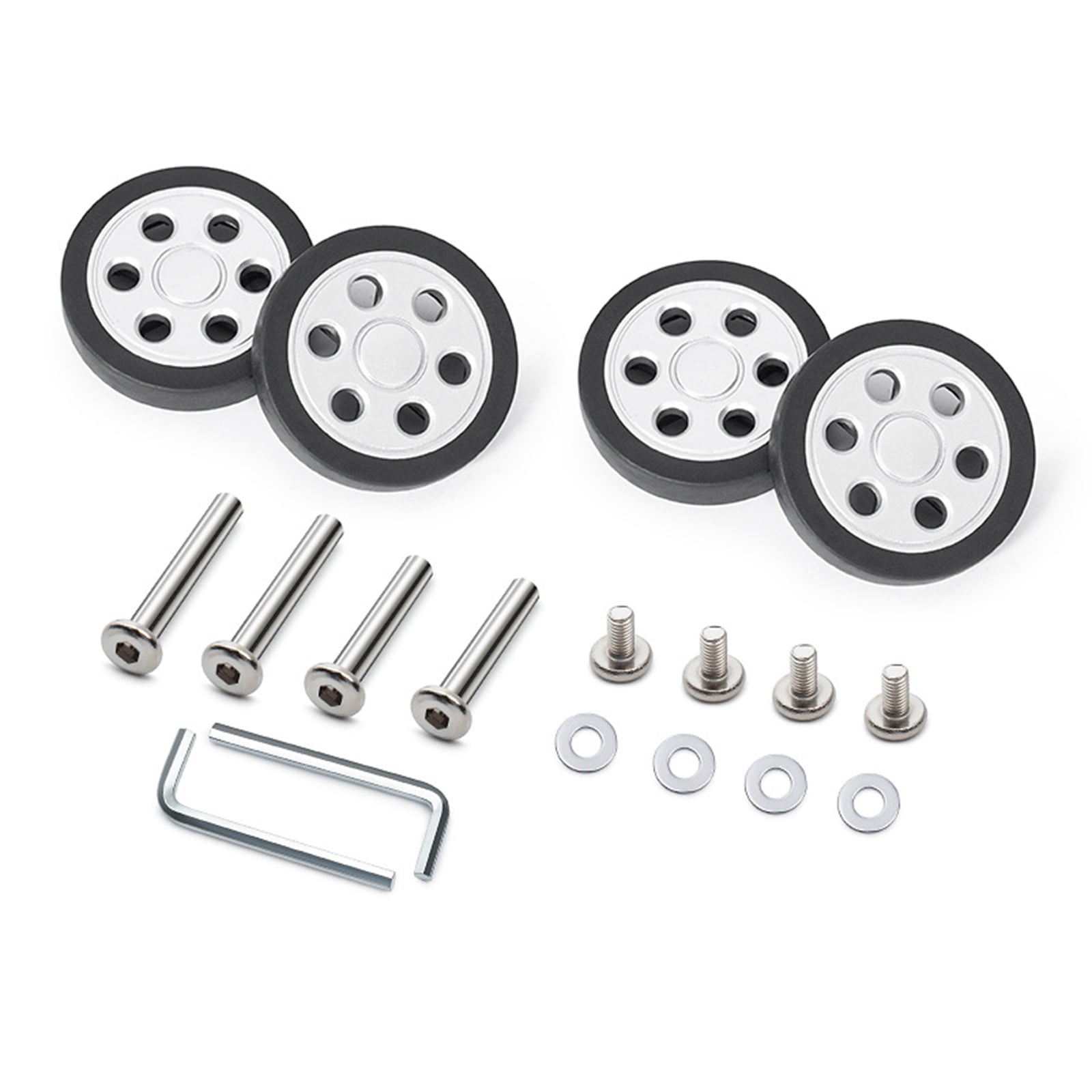 4PCs Practical Suitcase Wheels Replacement Set High Strength Plastic ...