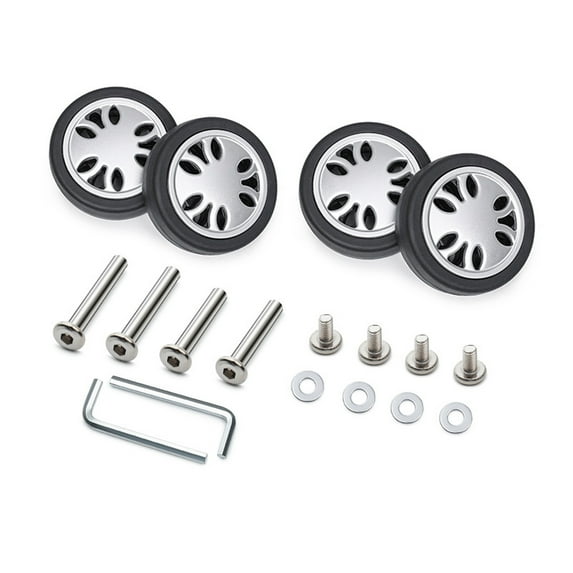 4PCs Practical Suitcase Wheels Replacement Set High Strength Plastic ...