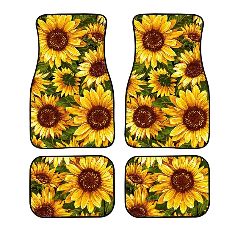 4PCs Set Heavy Duty Rubber Car Foot Mat For Golf 7 Bmw F10 All Weather ...