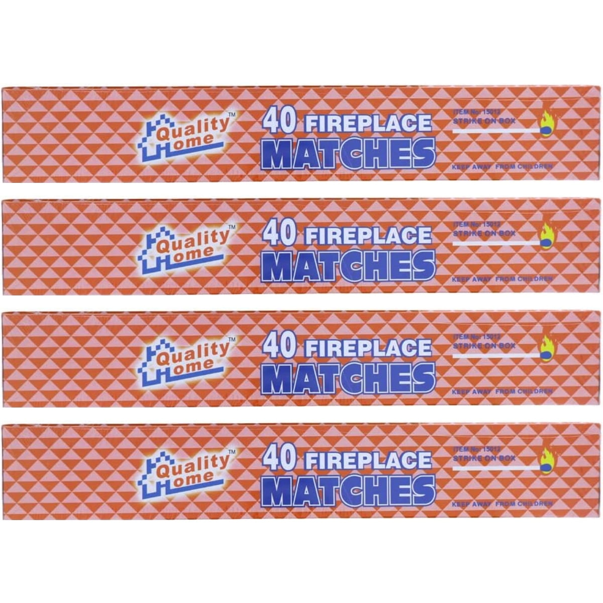 4PK 11in Fireplace Matches Large Extra Long 40 Matches / Box BBQ Stove ...