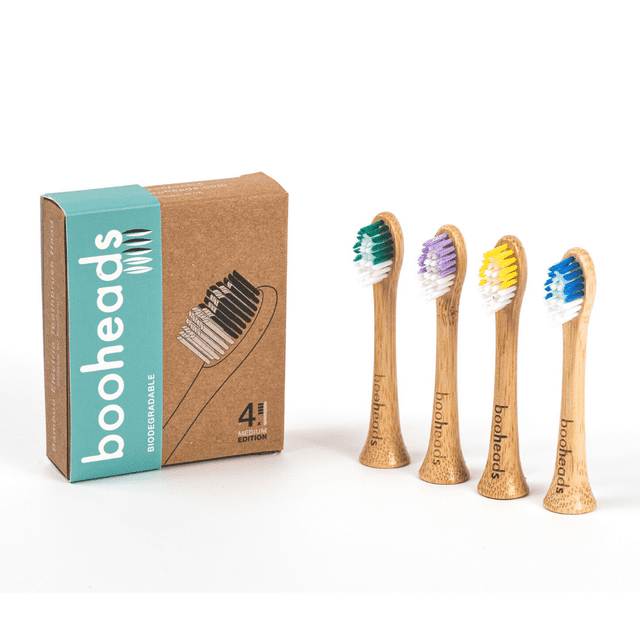 4PK - Bamboo Electric Toothbrush Heads - Deep Clean | Compatible with ...