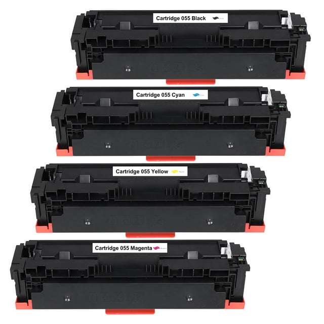 4PK High-Quality BCMY Toner Cartridge for Canon 055 - Fits Canon ...