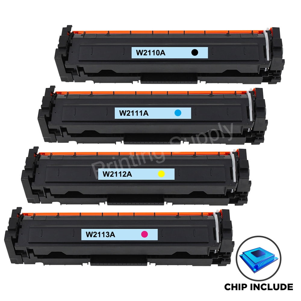 4PK High-Quality BCMY Toner Cartridge (with Chip) for HP 206A W2110A ...