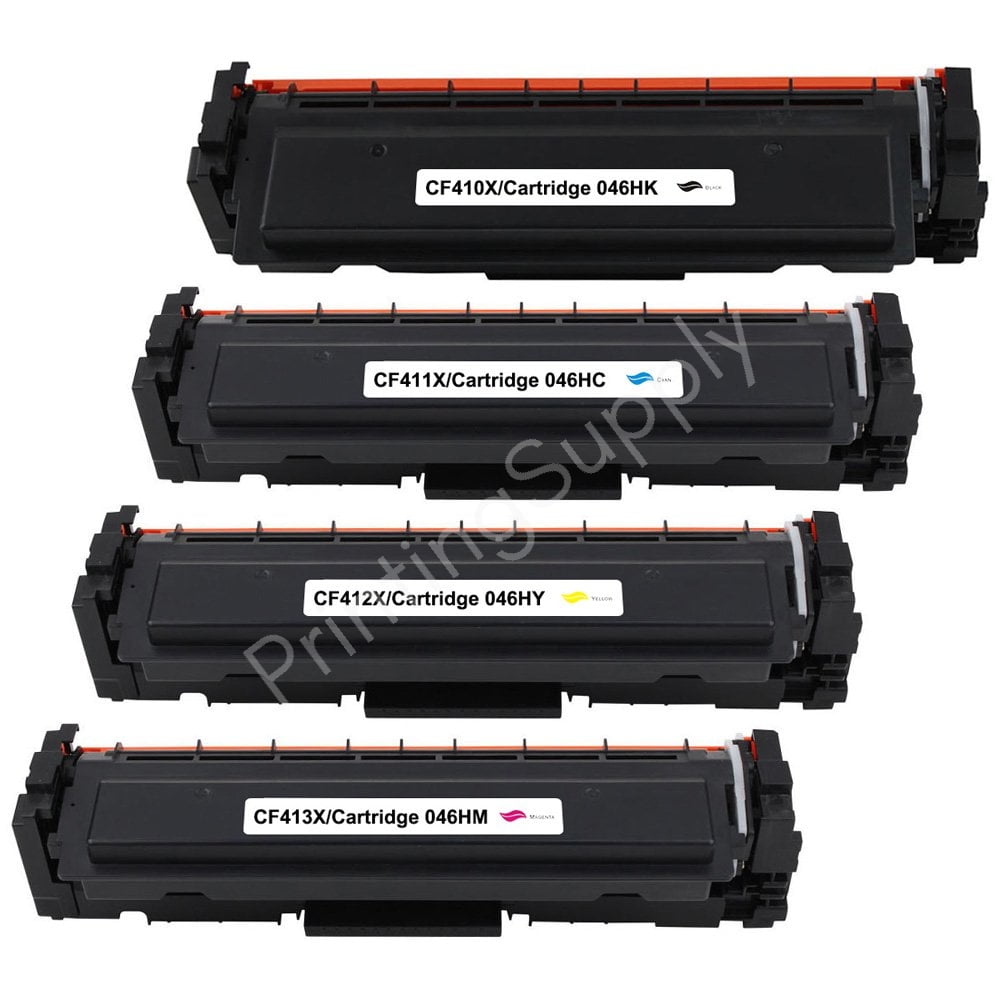 4PK High-Yield BCMY Toner Cartridge for Canon 046H - Fits Canon ...