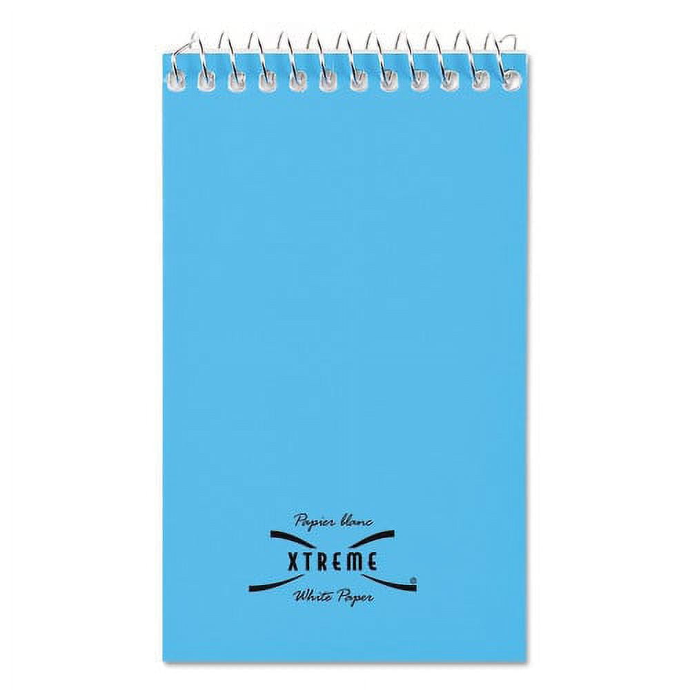 4PK National Paper Paper Blanc Xtreme White Wirebound Memo Pads, Narrow ...