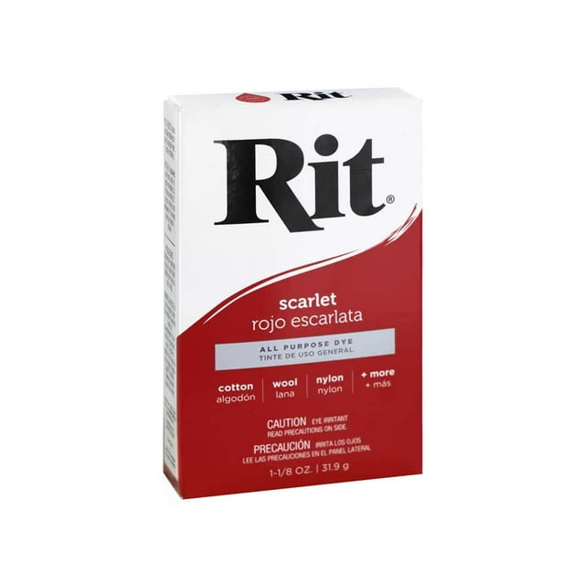4PK Rit Dye Powder 1 1/8 oz. Scarlet 1 - Walmart.com