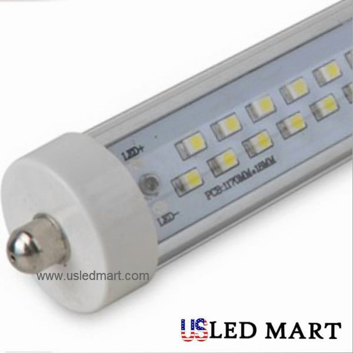 4PK Single Pin 8FT 60W 6500K T12 T8 Fluorescent Replacement LED Tube ...
