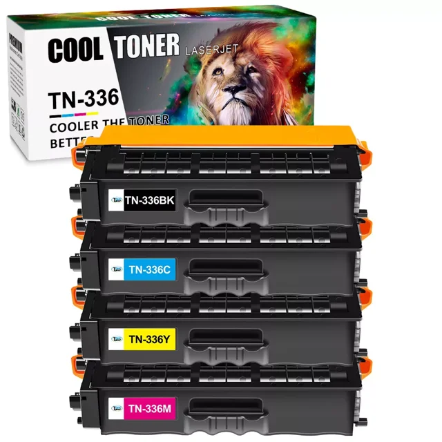 4PK Toner Compatible with Brother TN-336 TN336 HL-L8350CDW MFC-L8850CDW ...