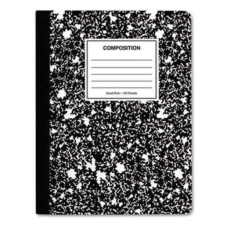 4PK Universal Quad Rule Composition Book, Quadrille Rule, Black Marble ...