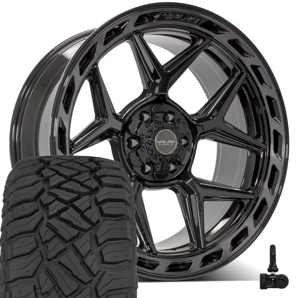 4PLAY Wheels 4P55 22 Inch Rims and Tires Fit 6x135 & 6x139.7 22x10 ...
