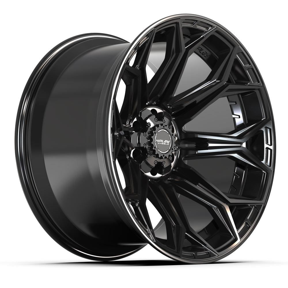 4PLAY Wheels 4P83 22 Inch Rim Fits 6x135 & 6x139.7 22x12 Gloss Black (1 ...