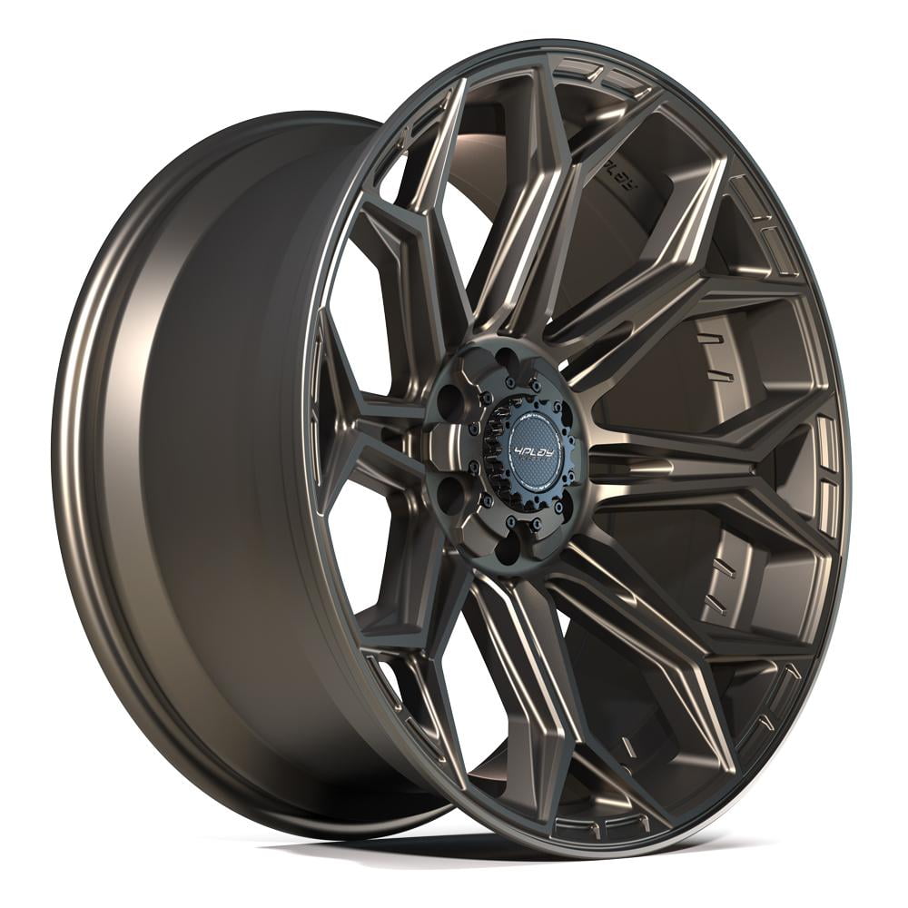 4PLAY Wheels 4P83 22 Inch Rims Fit 6x135 & 6x139.7 22x10 Satin Bronze ...