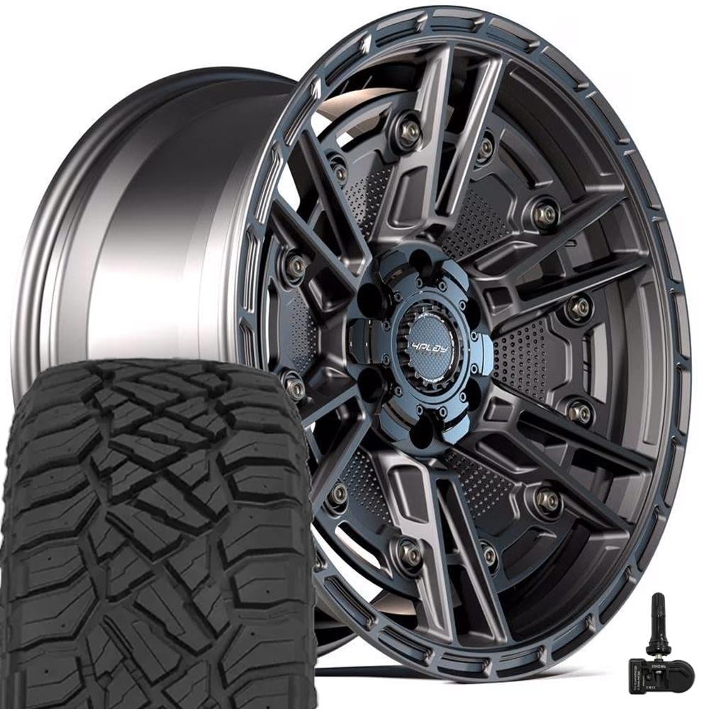 4PLAY Wheels 4PS01 17 Inch Rims and Tires Fit 5x127 & 5x139.7 17x9 ...