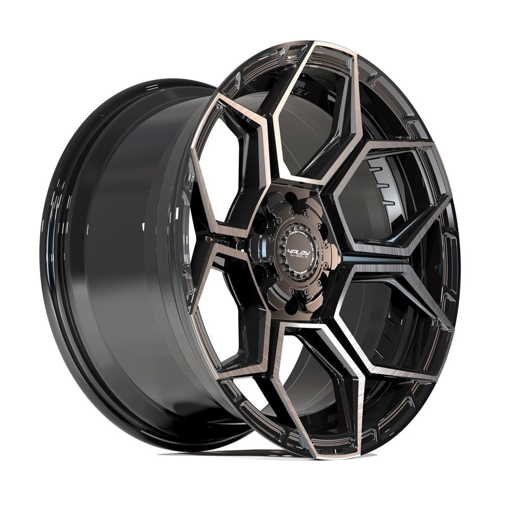 4PLAY Wheels 4PS26 22 Inch Rims Fit 6x135 & 6x139.7 22x10 Gloss Black ...