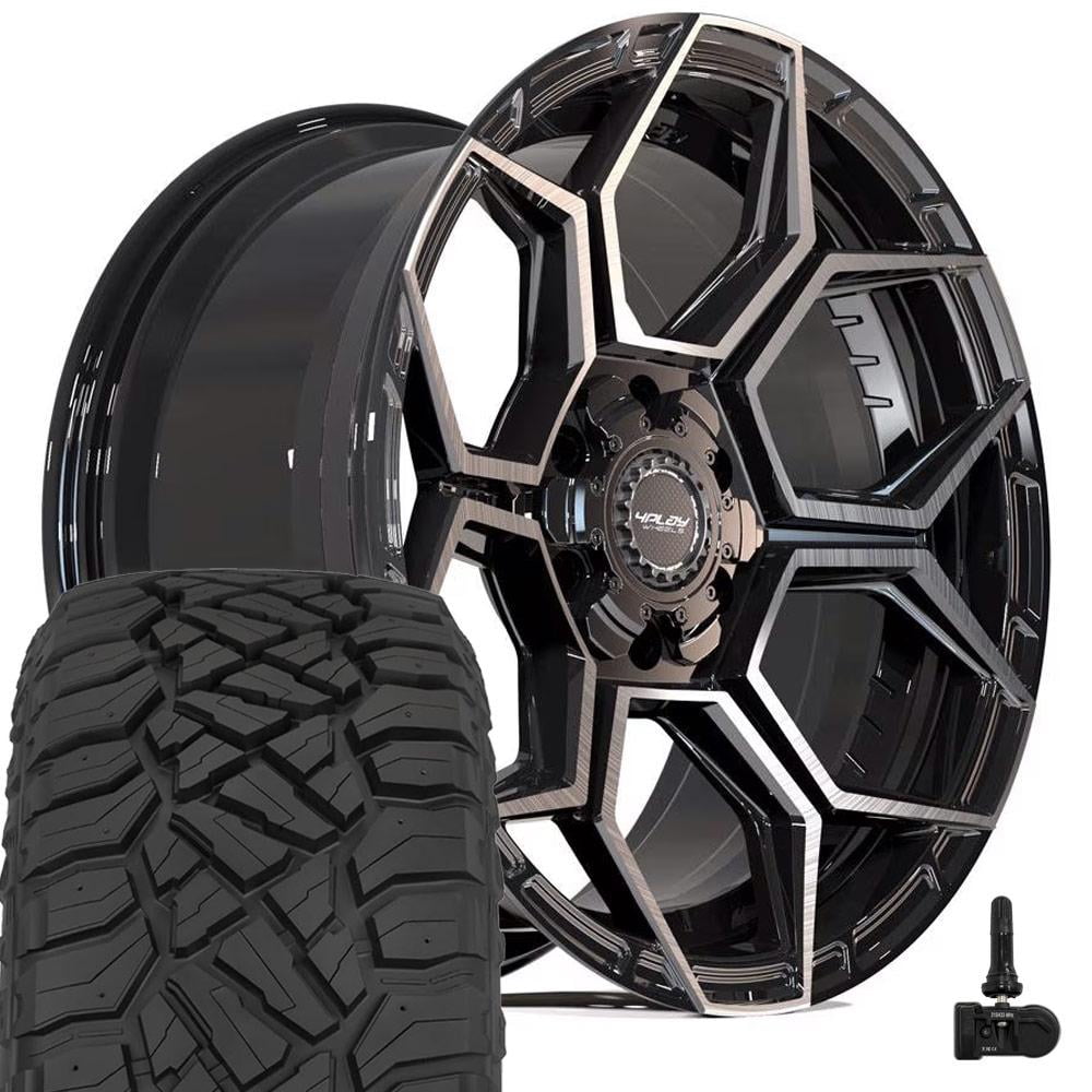 4PLAY Wheels 4PS26 22 Inch Rims and Tires Fit 6x135 & 6x139.7 22x10 ...