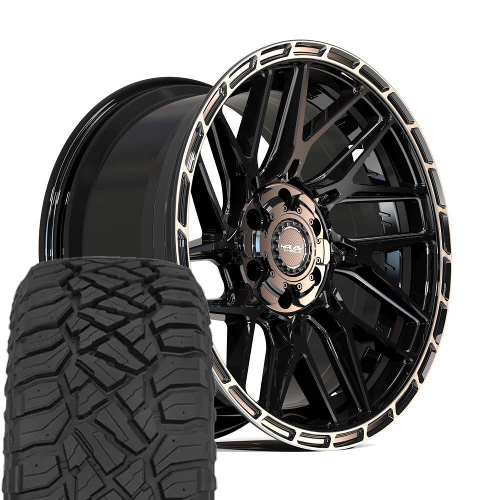 4PLAY Wheels 4PS28 22 Inch Rims and Tires Fit 6x135 & 6x139.7 22x10 ...