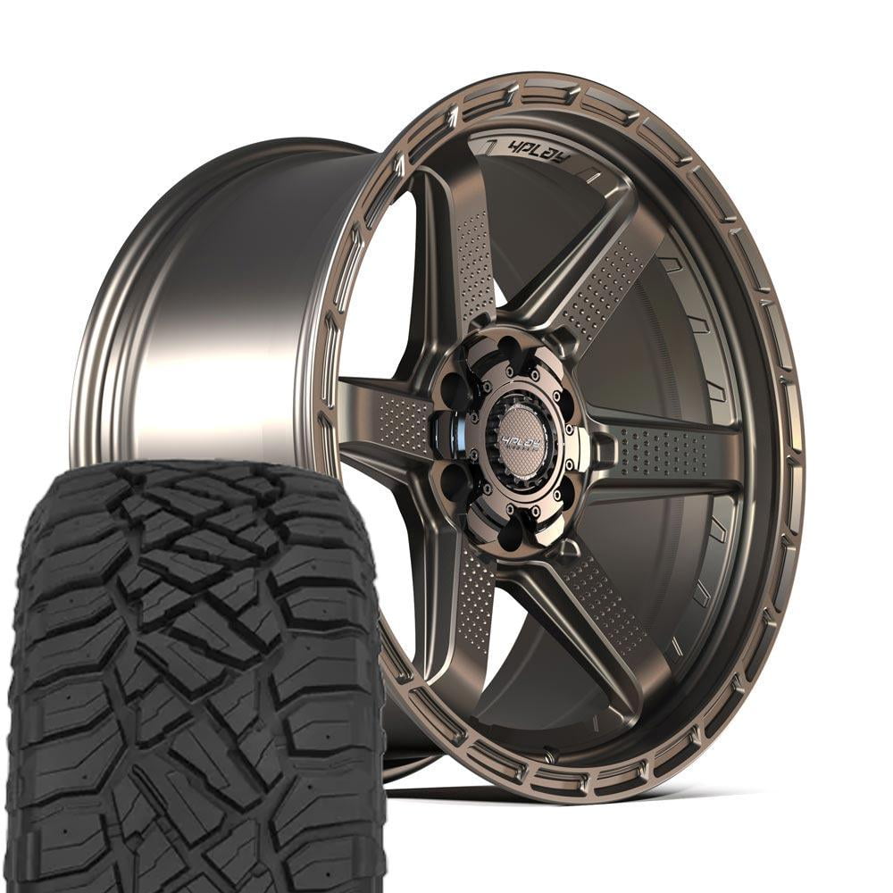 4PLAY Wheels 4PS63 17 Inch Rims and Tires Fit 5x127 & 5x139.7 17x9 ...