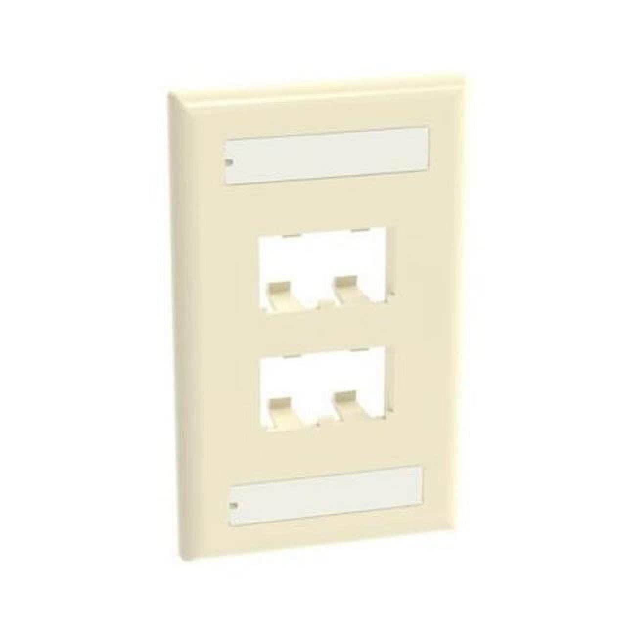 4PT Gang Classic Faceplate, Electric Ivory - Walmart.com