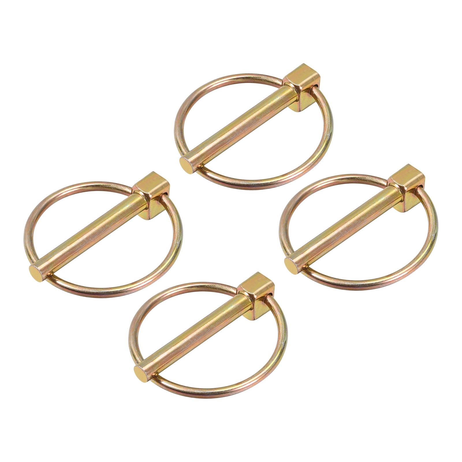 4Pack 1/4" x 1-3/8" Linch Pin with Ring, Trailer Pins Assortment Kit ...