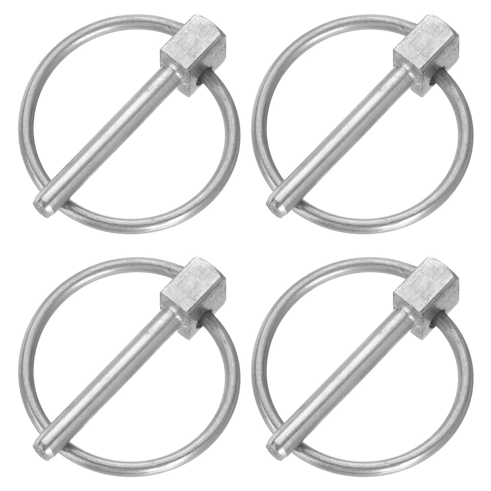 4Pack 1/8" x 1-3/16" Linch Pin with Ring, Stainless Steel Round Linch ...