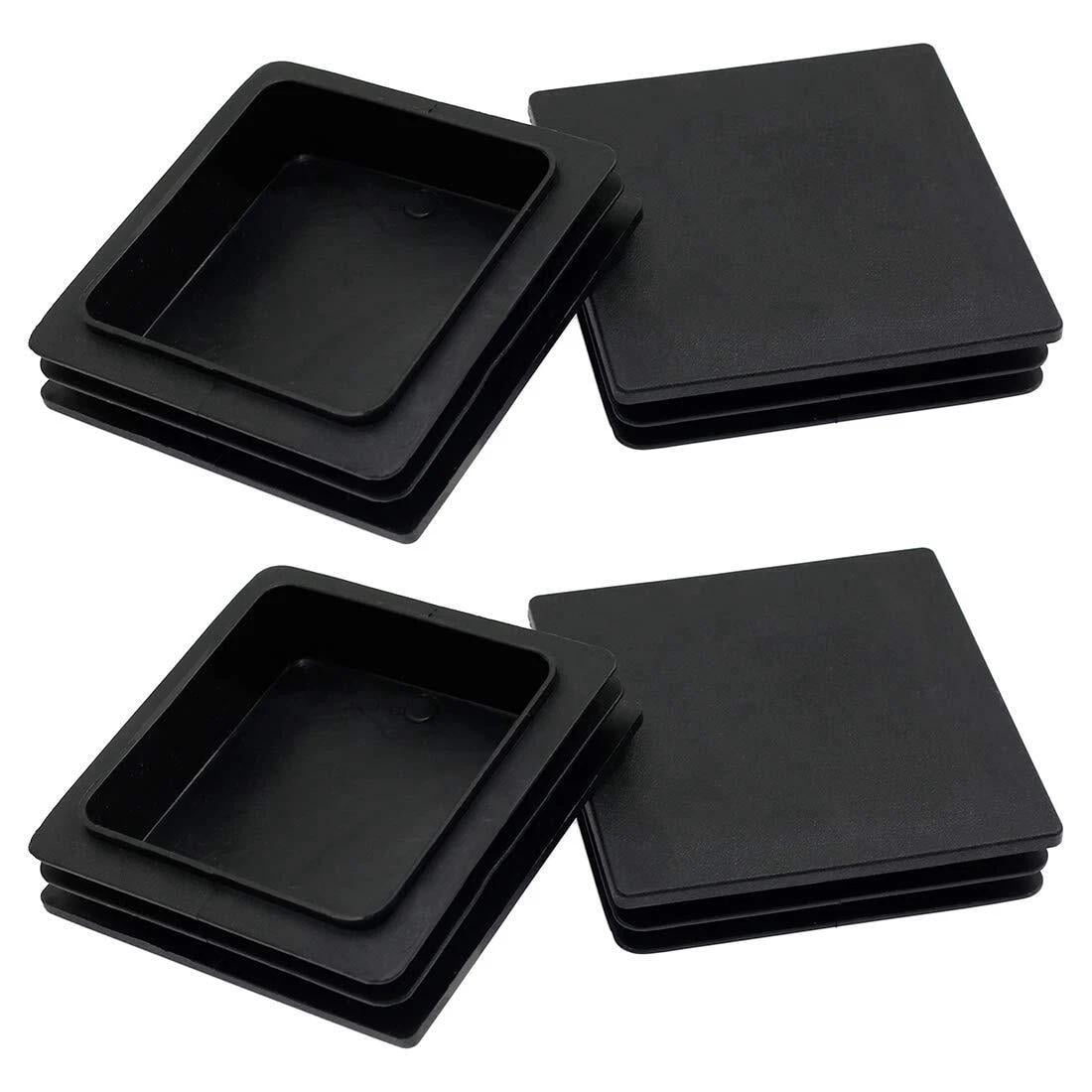 4Pack 100mm (4 Inch) Square Plastic Plug, Square Tubing End Caps ...