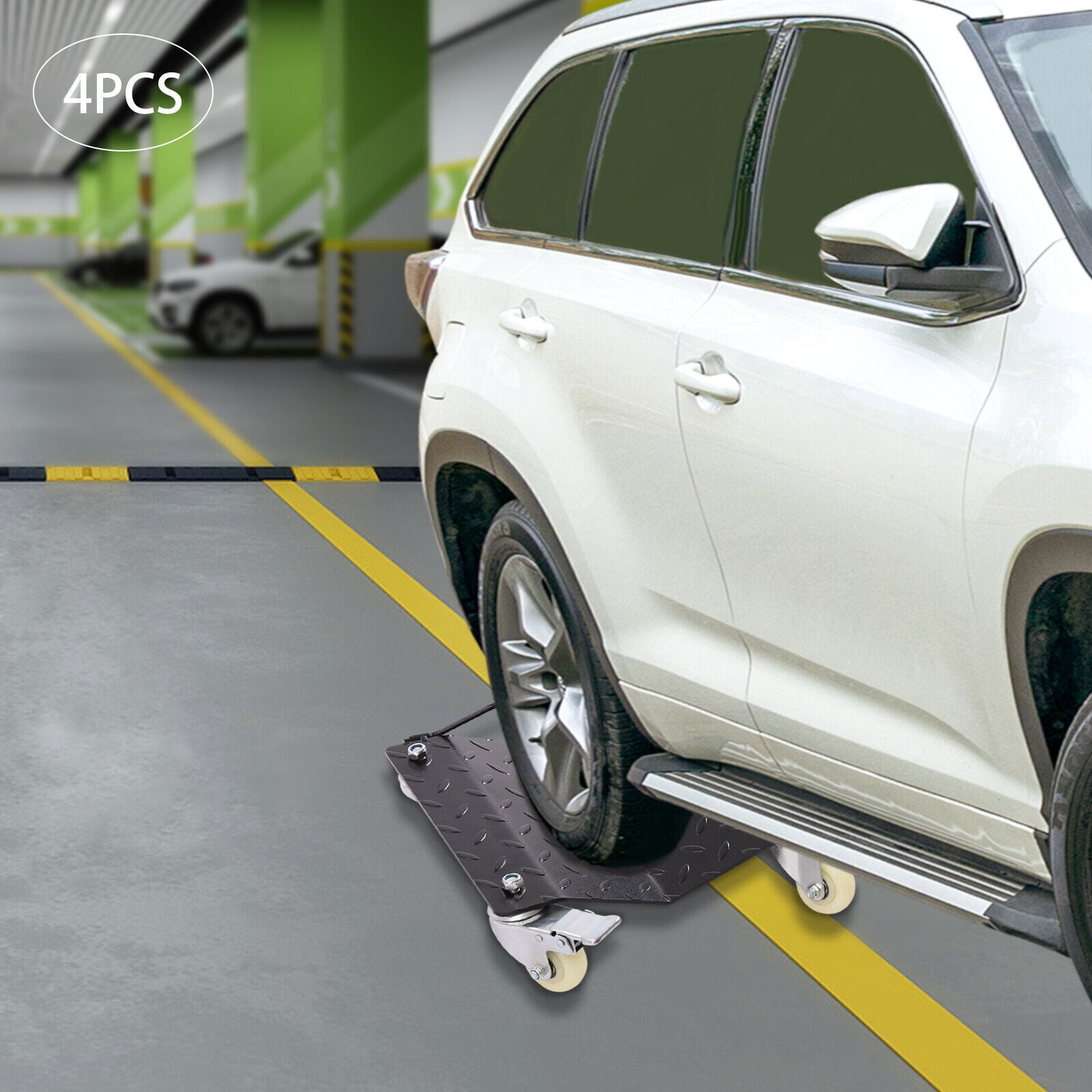 4Pack 1500LBS Per Dolly Tire Wheel Dollies Dolly Heavy Duty Vehicle Car ...