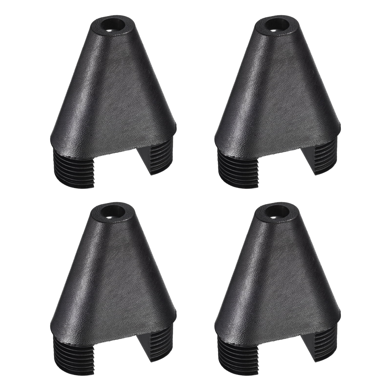 4Pack 2.36"x1.18" Threaded Tube Inserts with M8 Thread, Oval for Pipe ...