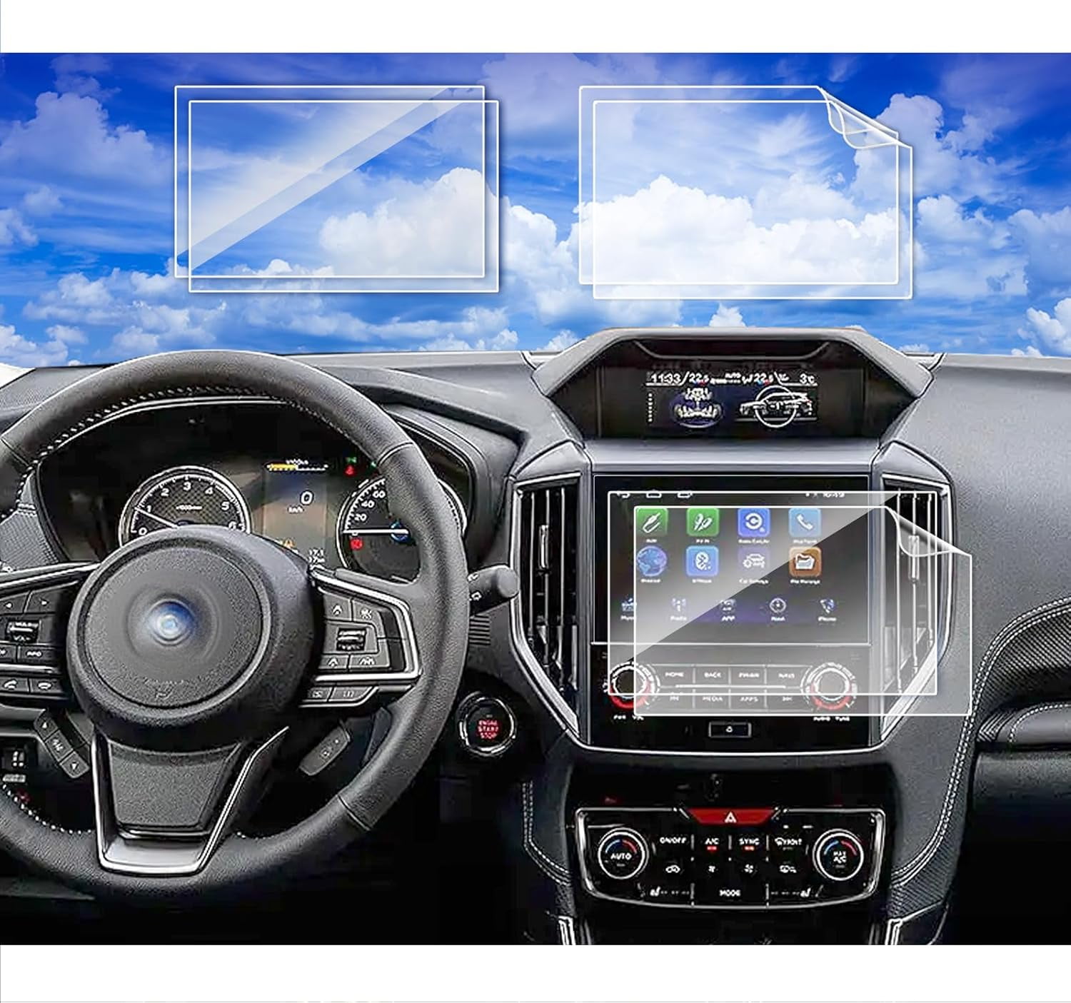 4Pack 2024 2023 Forester Screen Protector for Subaru Forester 2019-2023 2024 Accessories 8Inch ...