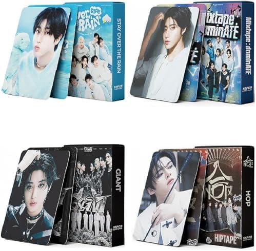 4Pack/220PCS Stray-Kids Photocards,2024-2025 Stray-Kids HOP GIANT ATE ...