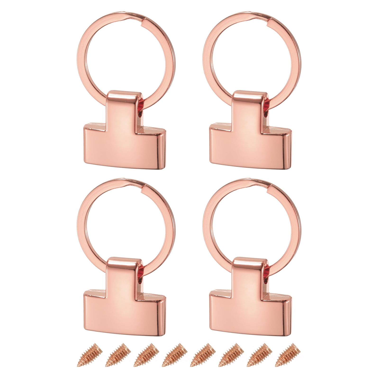 4Pack 22mm/ 0.87" Key Fob Hardware with Keychain Ring Purse Bag ...