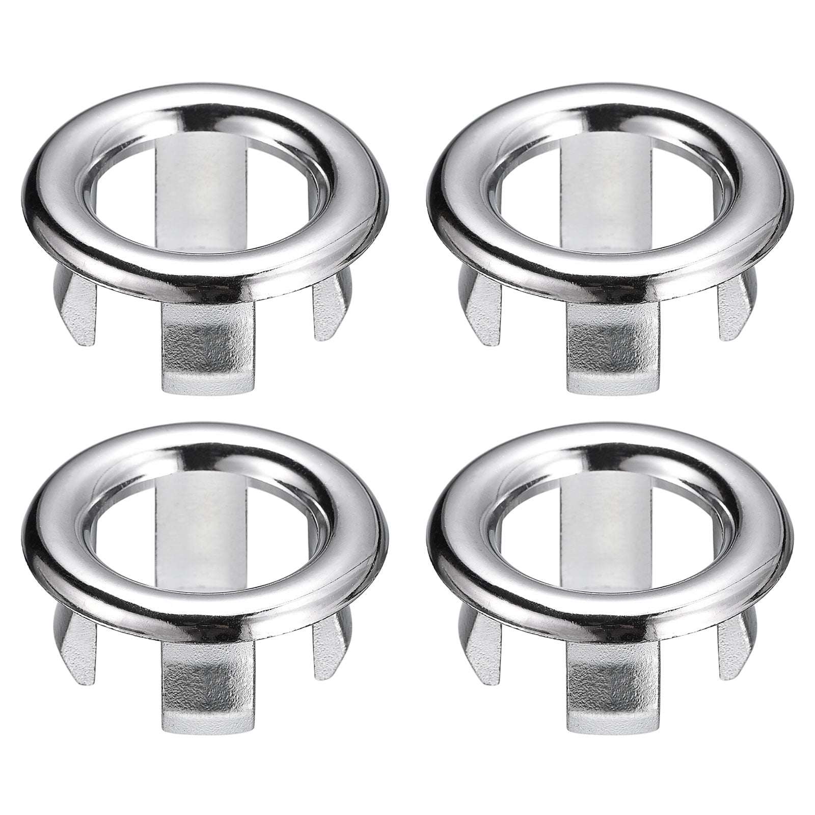 Uxcell 4 Pack 25mm Sink Trim Overflow Cover Ring Hole Insert in Round ...